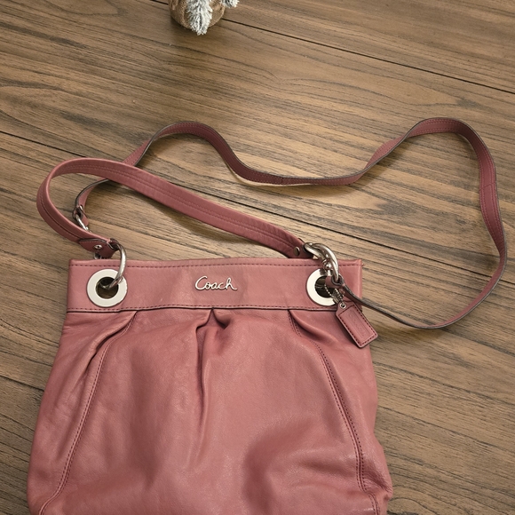 Coach | Bags | Coach Rose Leather Shoulder Bag | Poshmark